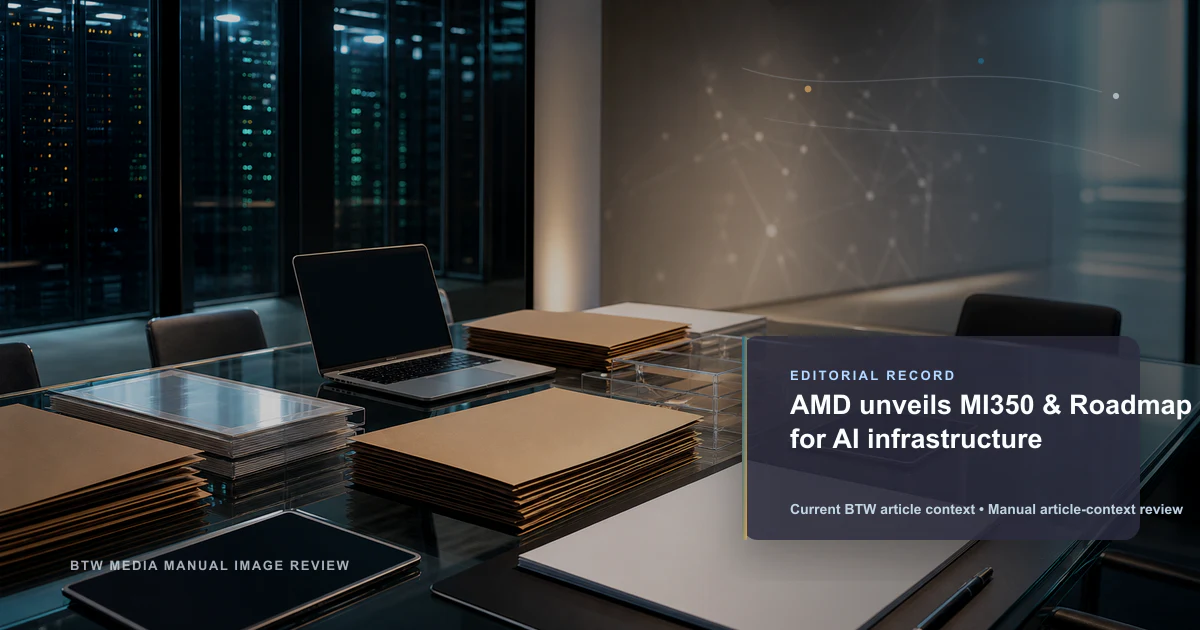 AMD unveils MI350 & Roadmap for AI infrastructure