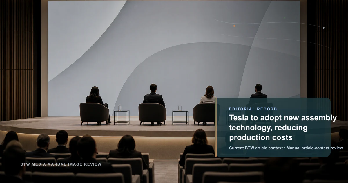 Tesla to adopt new assembly technology, reducing production costs